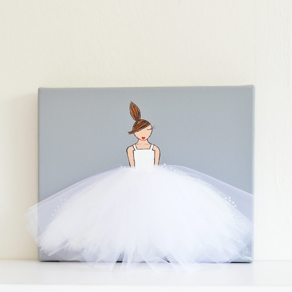 Grey Lila Wall Art - Plain Tutu - MK Kids Interiors - Award Winning ...
