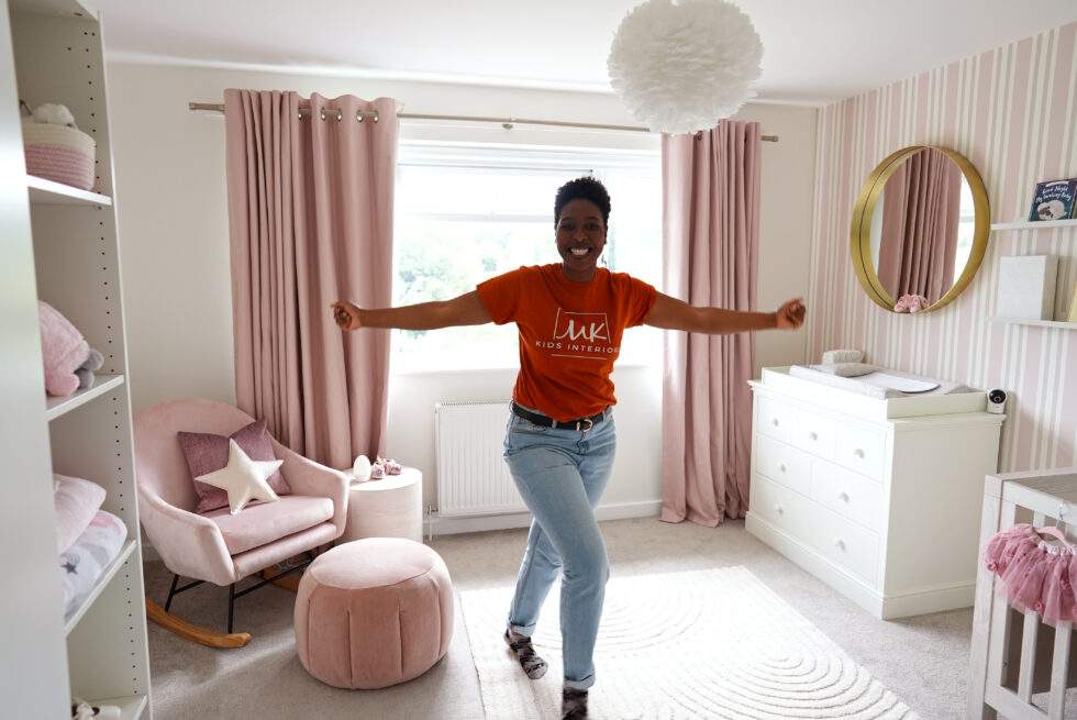 Pink Baby's Nursery in Sunningdale